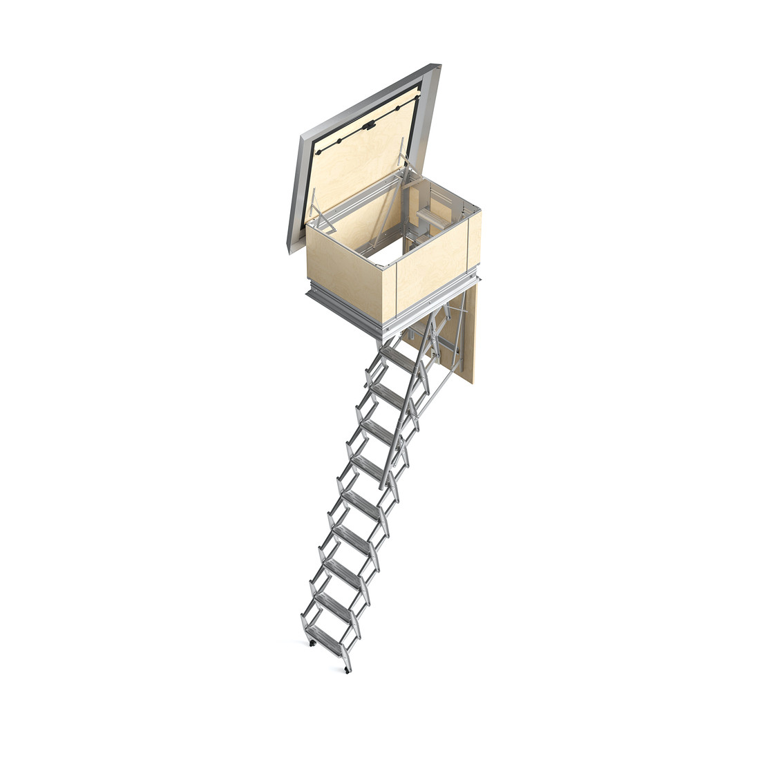 Retractable staircase Terrace - Retractable stairs : Echelle Canada