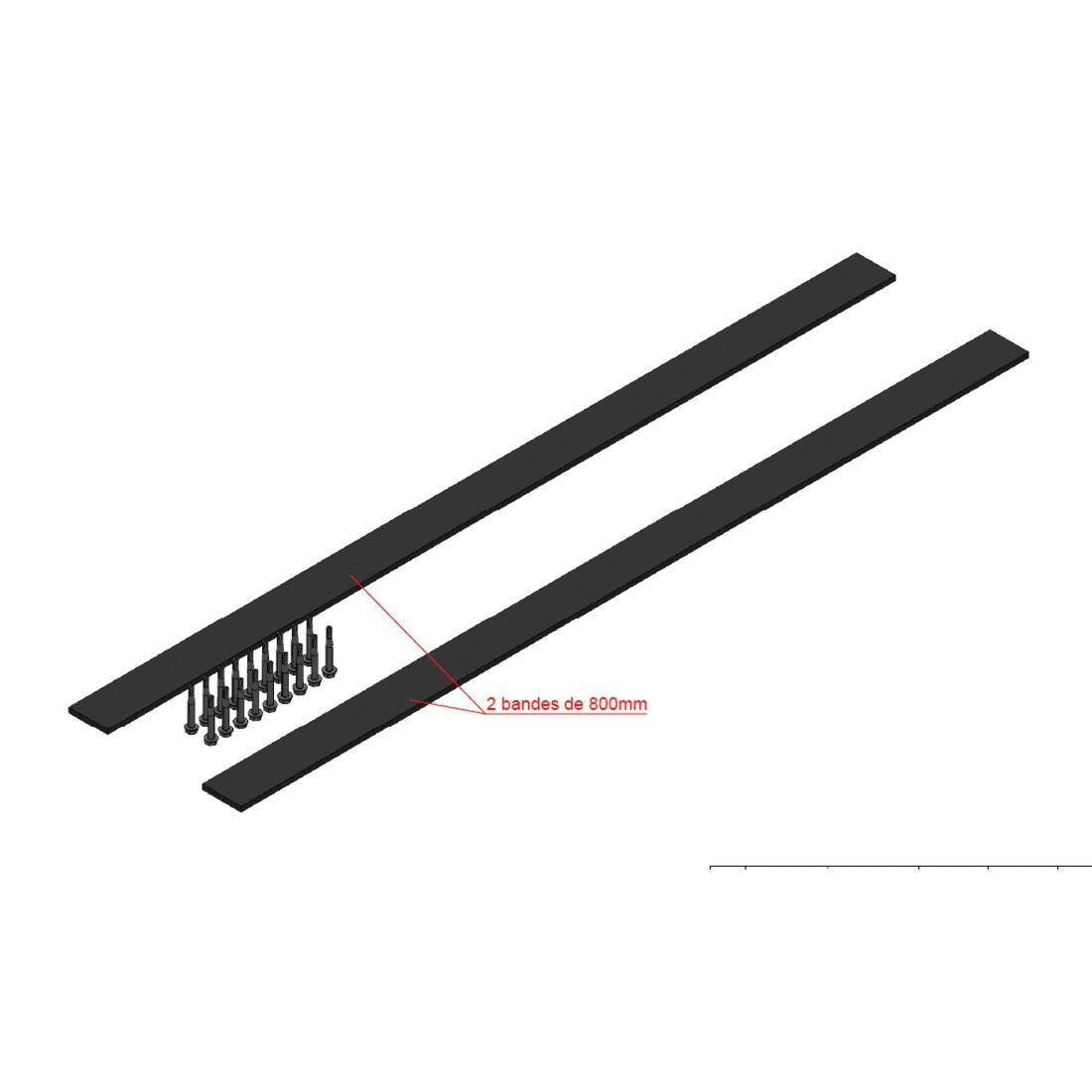 Cladding fastening plate - Spare Parts Fixed ladders : Echelle Canada